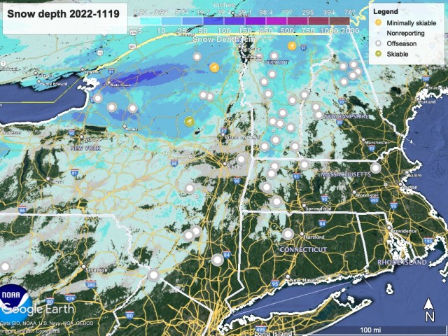 Conditions 11/19 – Across the Snow Line