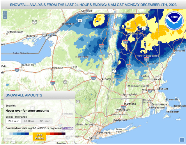 12/4 wet snow update – Across the Snow Line